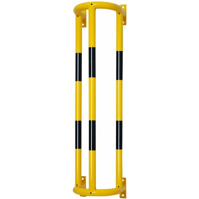 Wall Mounted External Pipe Protector - 1500 x 350 x 300mm - Yellow and ...